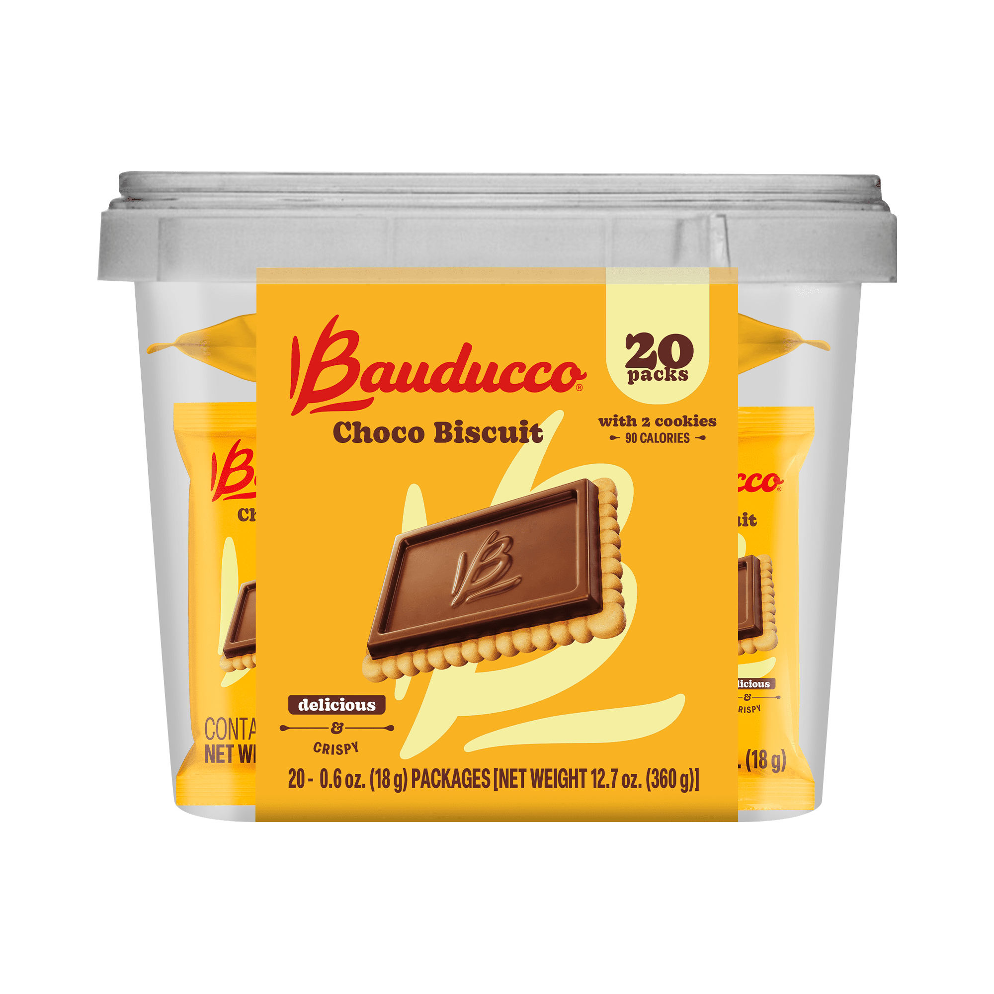 Bauducco Galletas Choco Biscuit, Paquete de 20, Crujientes y Deliciosa ...