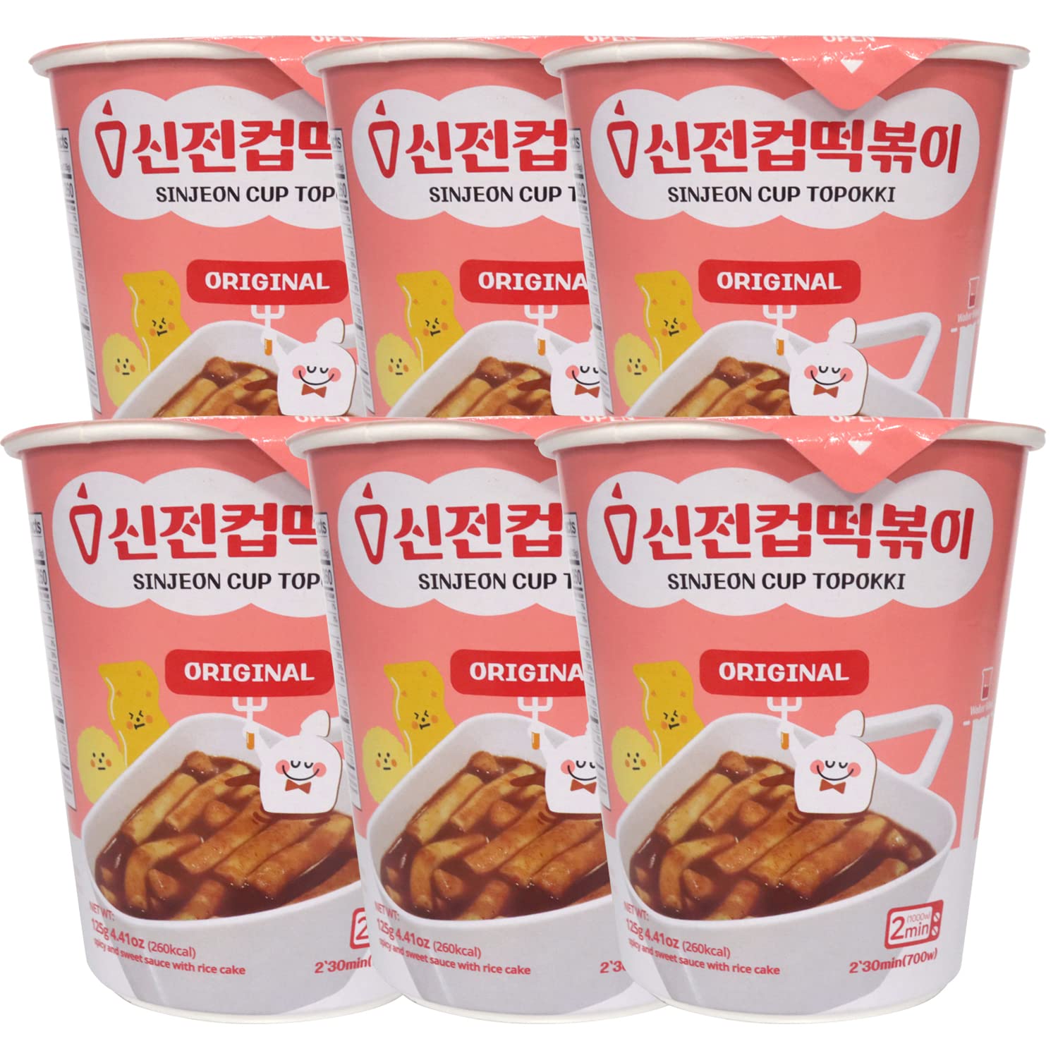 SINJEON Gochujang Tteokbokki Korean Flavor Topokki Instant Rice Cake ...