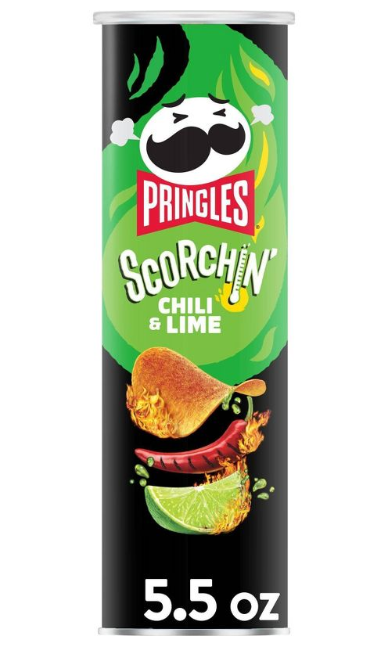 Pringles Scorchin' Hot Chili & Lime Potato Crisps Chips - 5.5oz – North ...